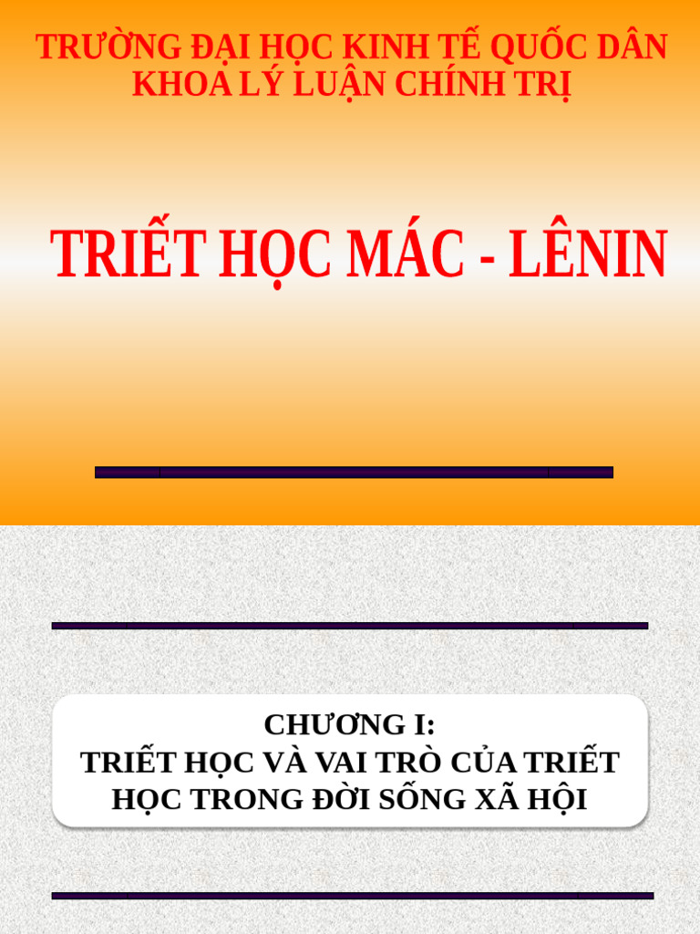 PP Triet Hoc Mac Lenin Full | PDF