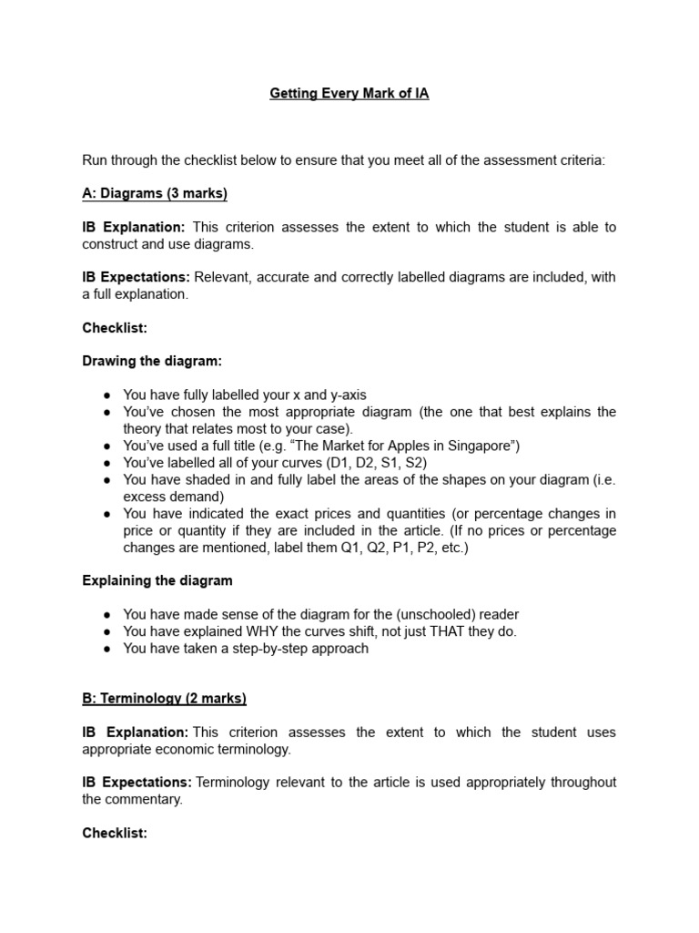 Getting Every Mark of IA | PDF | Theory | Concept