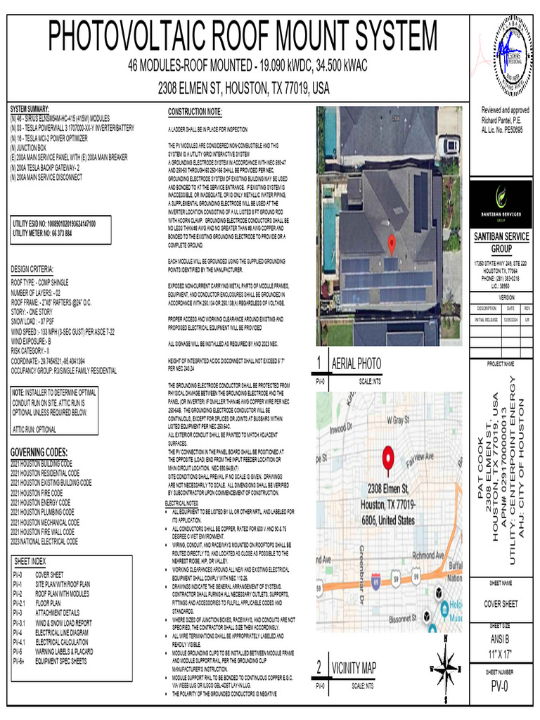 (CAD) Patrick Cook - V0 - Design Planset S | PDF | Building Engineering ...