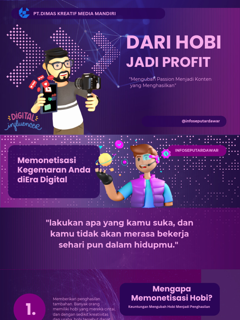 Dari Hobi Jadi Profit by Dimasmanchez | PDF