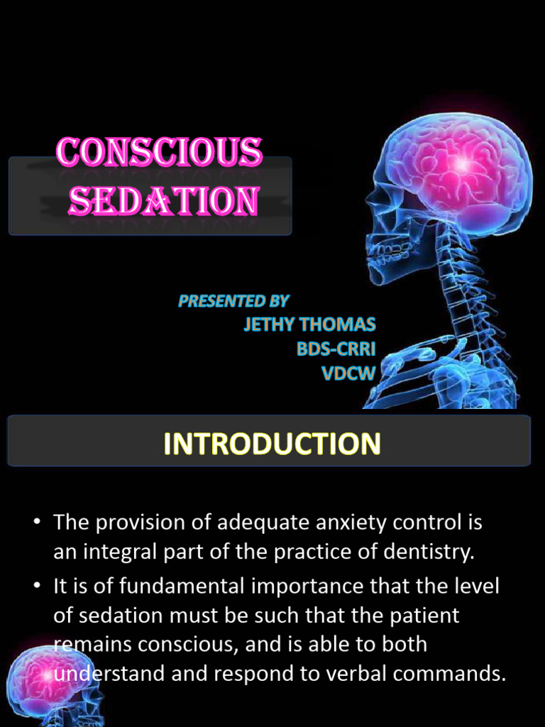Conscious Sedation Guidelines for Dentistry | PDF | Anesthesia ...