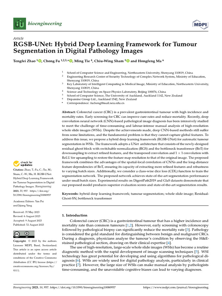 Bioengineering 10 00957 v2 | PDF | Receiver Operating Characteristic | Deep Learning