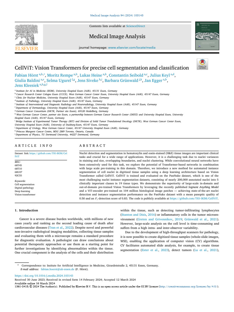 0 Base Paper | PDF | Image Segmentation | Computational Neuroscience