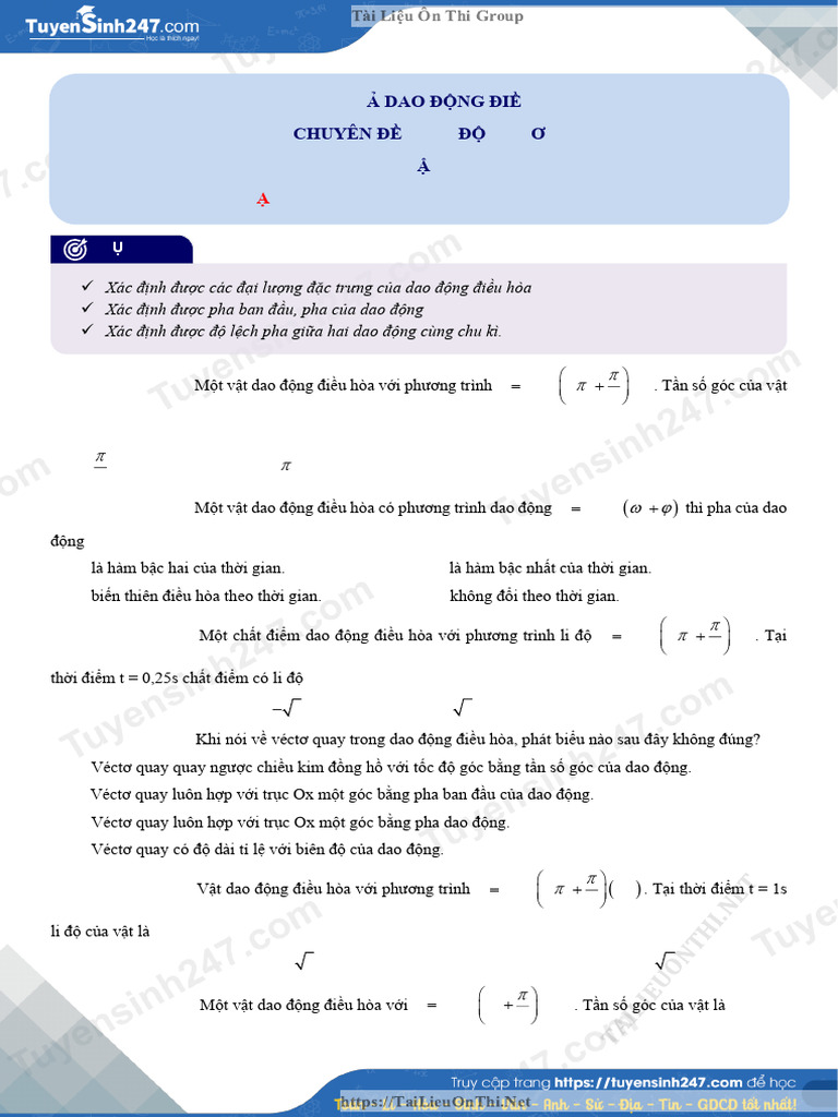 Btvn Mo Ta Dao Dong Dieu Hoa 1682570036 | PDF