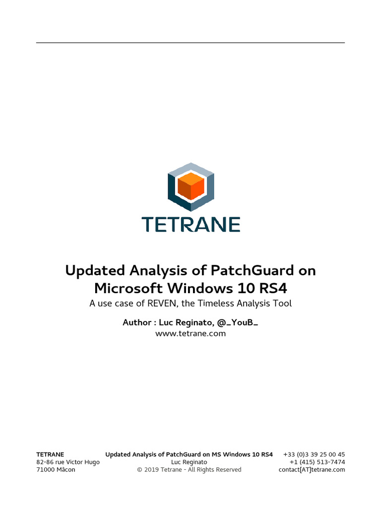 Tetrane_Updated_Analysis_of_PatchGuard_on_Microsoft_Windows_10_RS4 ...