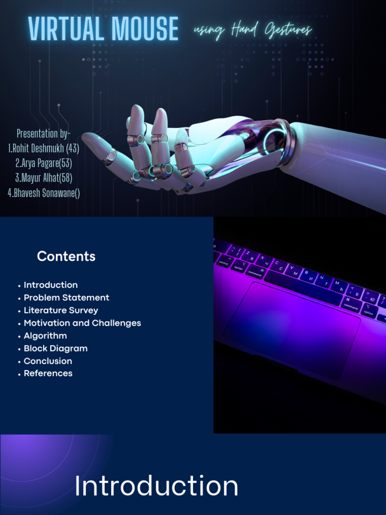 Virtual Mouse Using Hand Gestures | PDF | Graphical User Interfaces ...