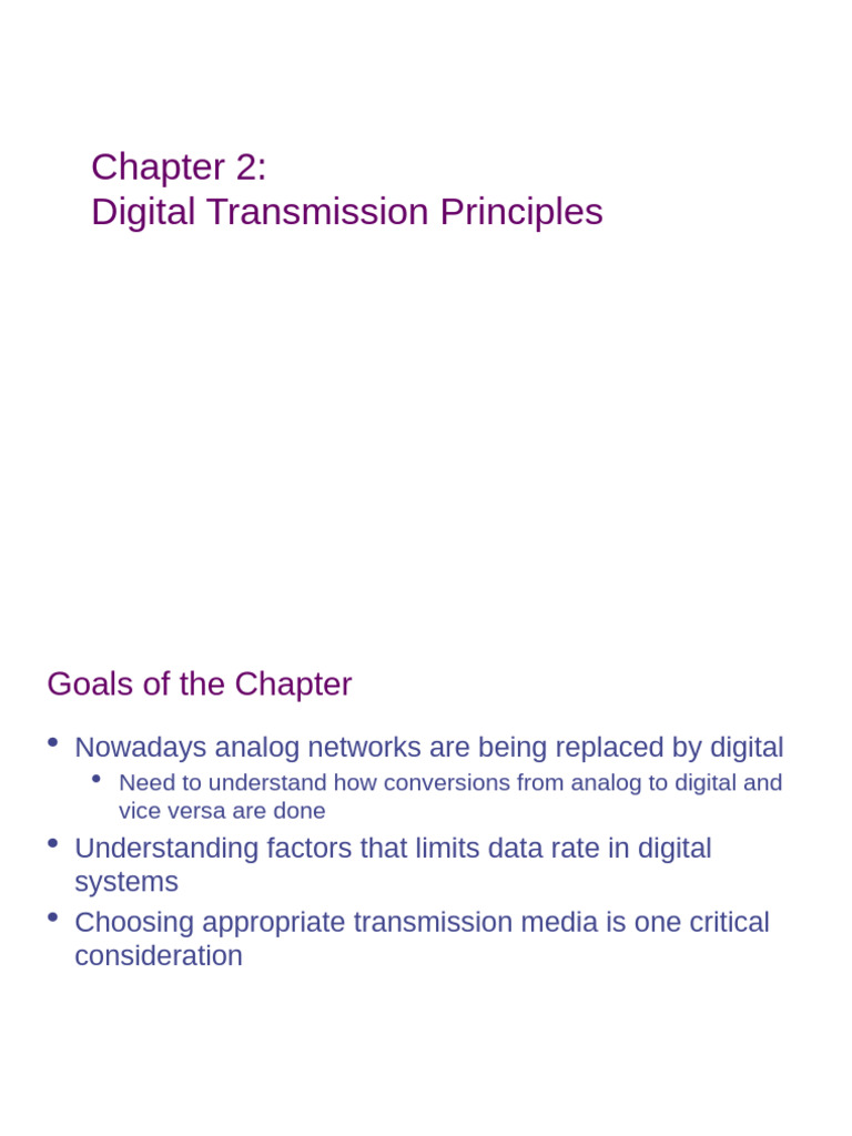 ch2-Digital-Trans. 1-2 | PDF | Sampling (Signal Processing) | Channel Access Method