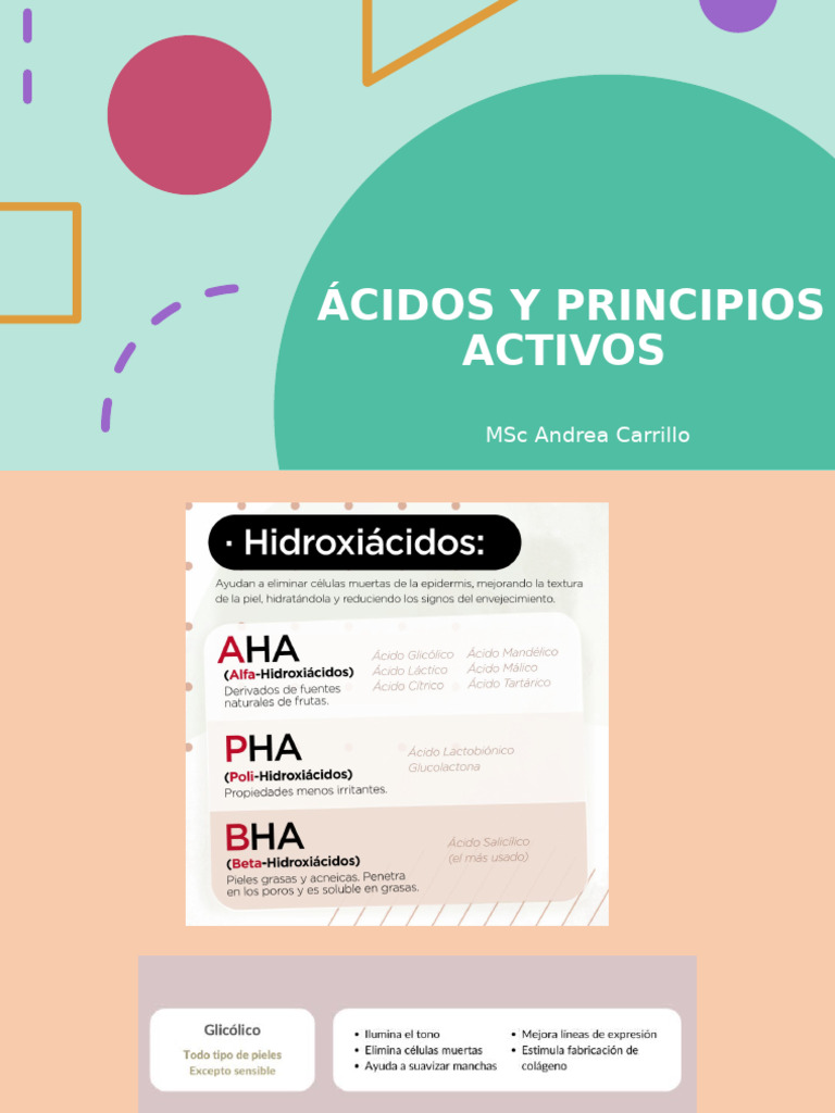 Ácidos y Principios Activos | PDF
