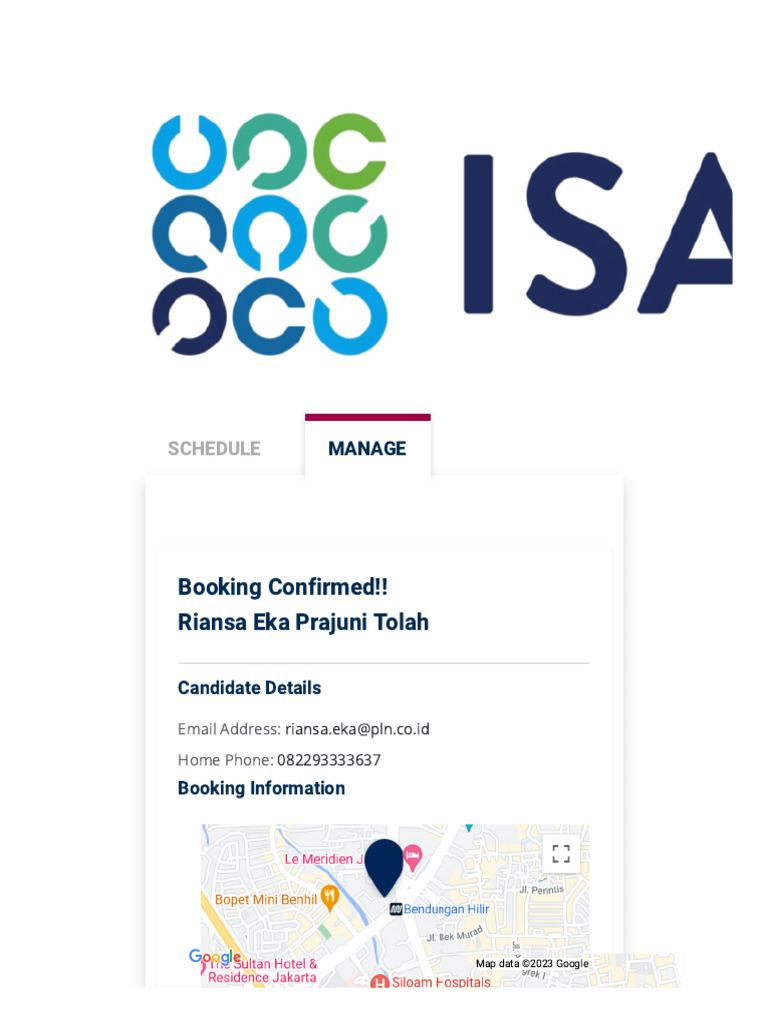 Booking Confirmation - PSI Online | PDF