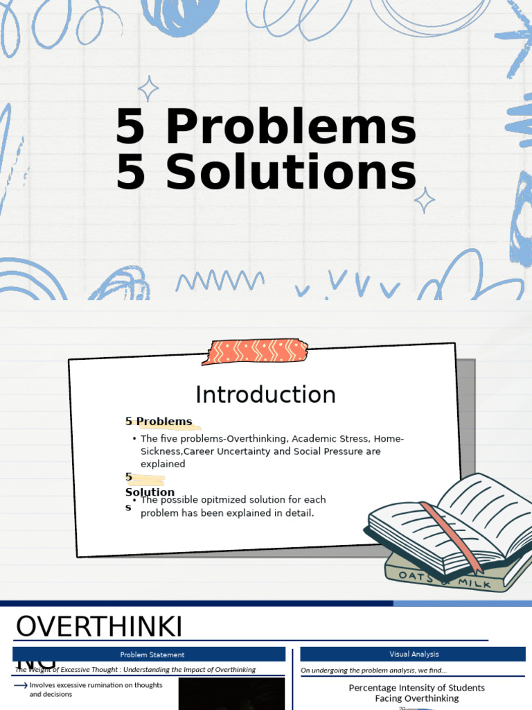 5 Problems 5 Solutions | PDF | Occupational Burnout | Psychological ...