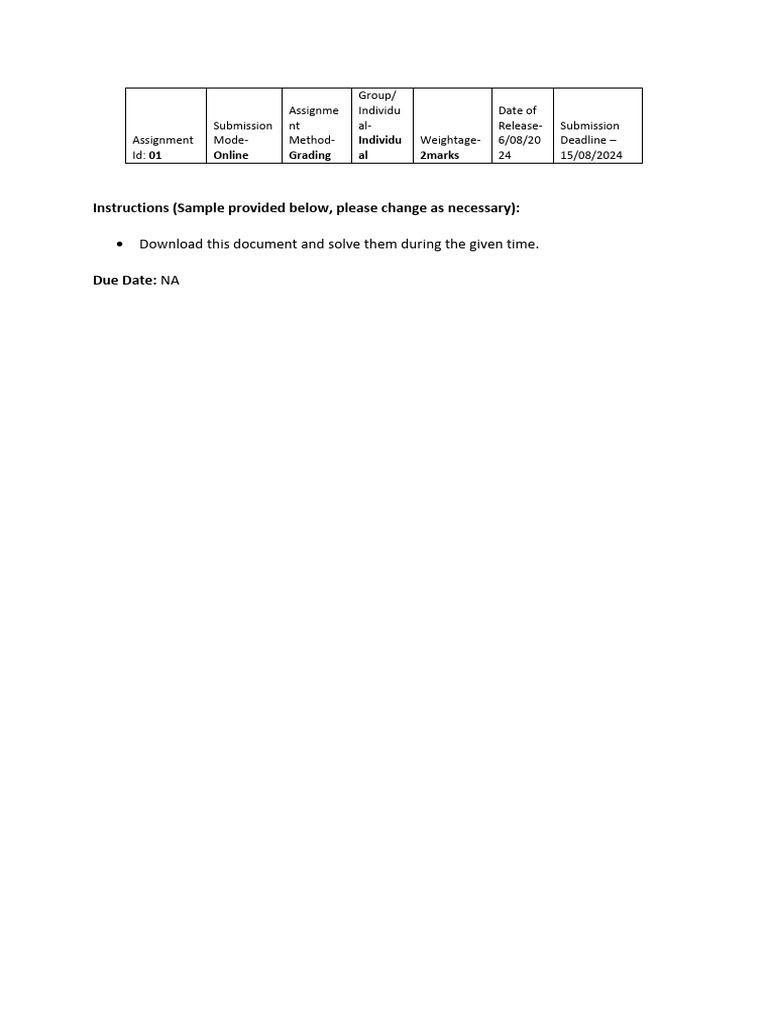 Algorithm Design Assignment Guide | PDF