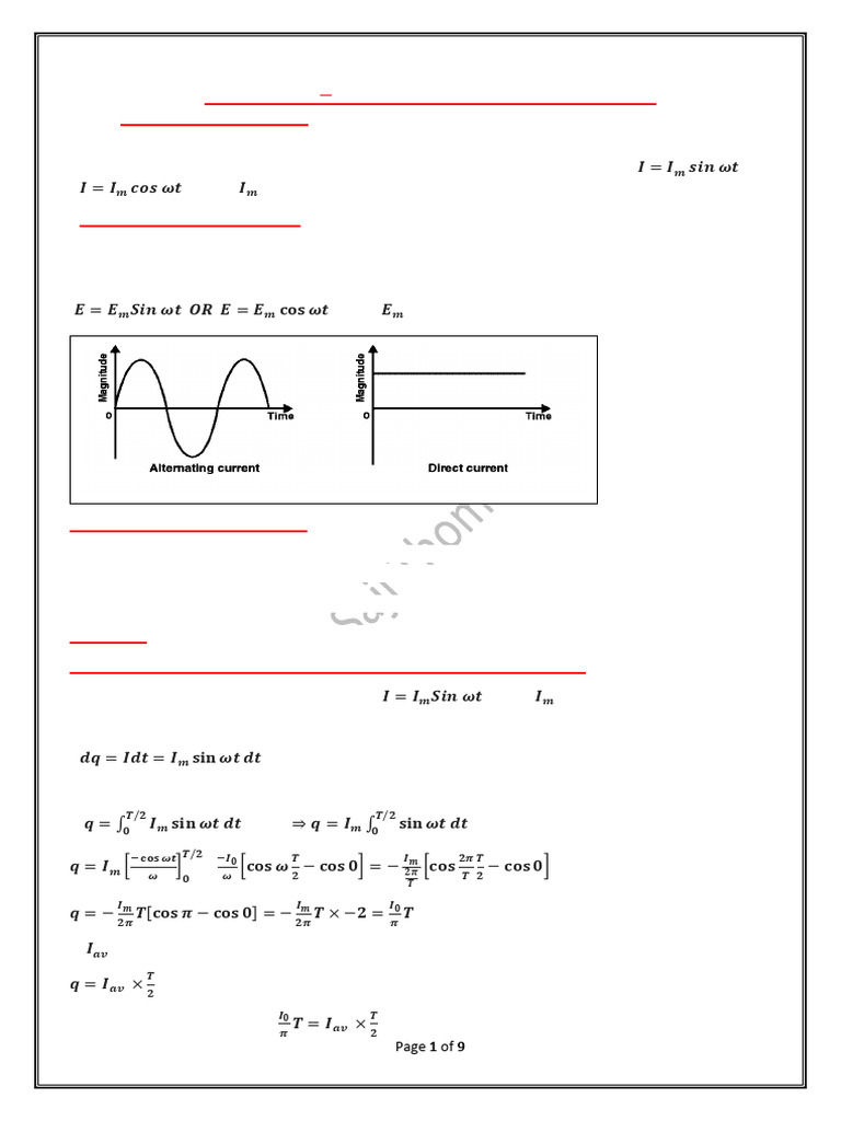ch - 7 alternating current 22 | PDF | Electrical Impedance | Inductor