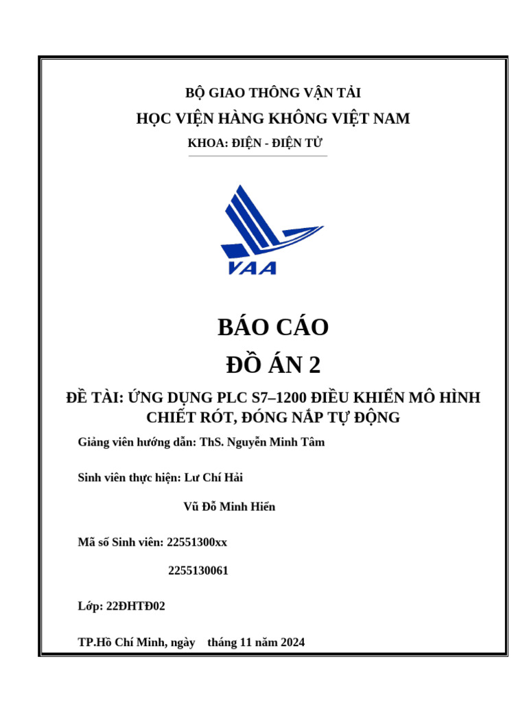 Bao Cao Do An 2 | PDF