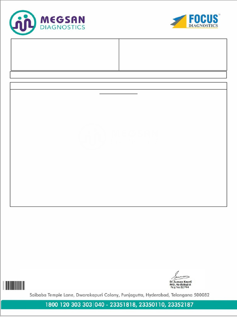 CT Scan Report | PDF