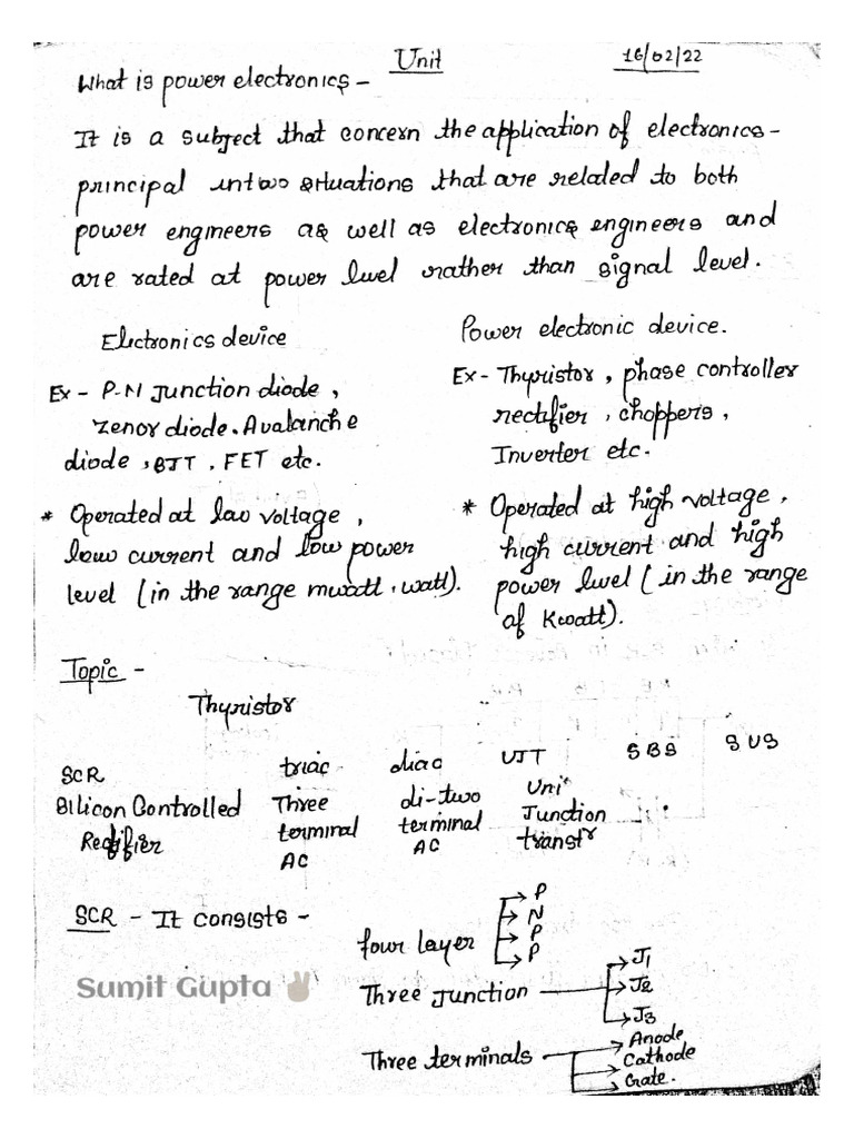 Sumit Gupta Power Electronics | PDF