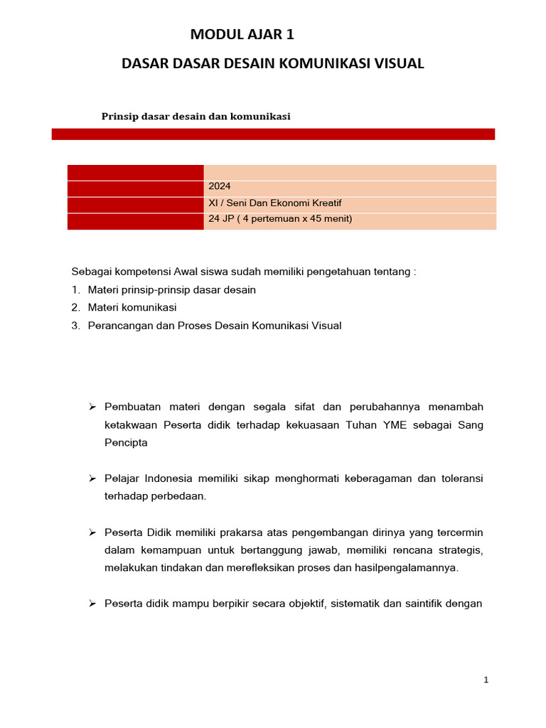 MODUL PEMBELAJARAN JURUSAN DKV KELAS XI | PDF
