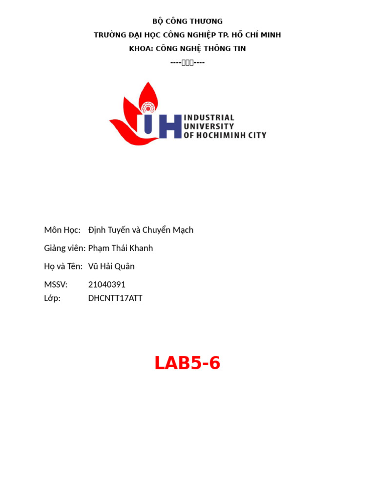 LAB 5-6 Report | PDF
