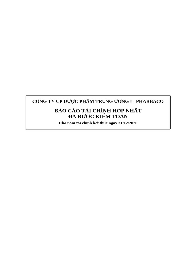 BCTC Pharbaco - 2020 | PDF