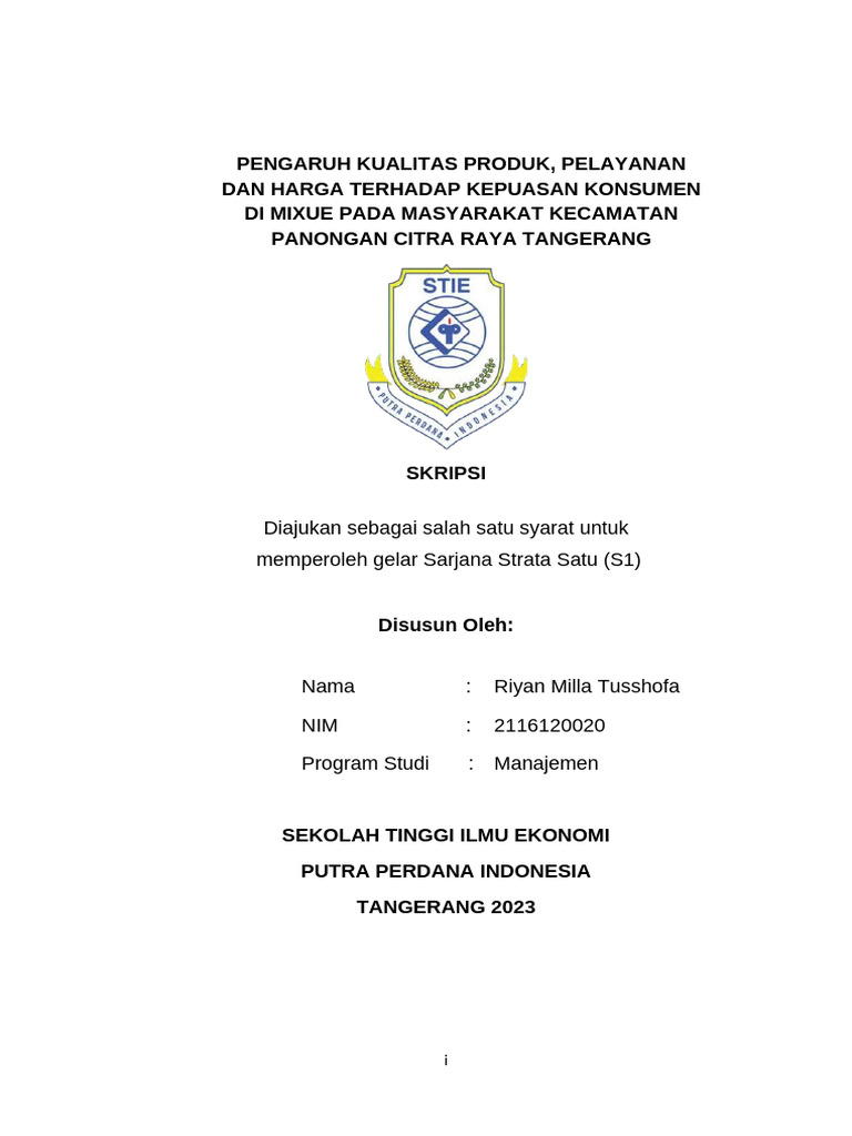 Bab 1 Proposal | PDF