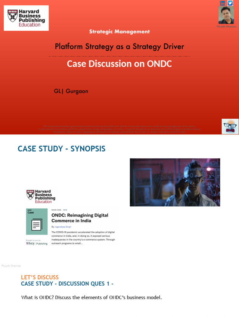 Sm3+Case+ +Ondc | PDF | Business Economics | Economies