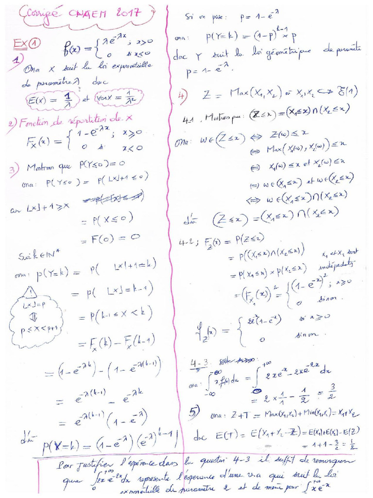CNAEM 2017 Avec Corrige | PDF
