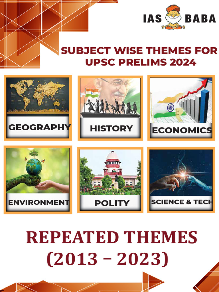 UPSC Prelims 2024 Key Themes | PDF | Oceans | Reserve Bank Of India