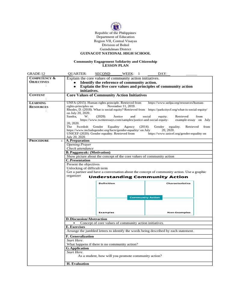 CESC_ PLP_Week 1 | PDF | Empowerment | Community