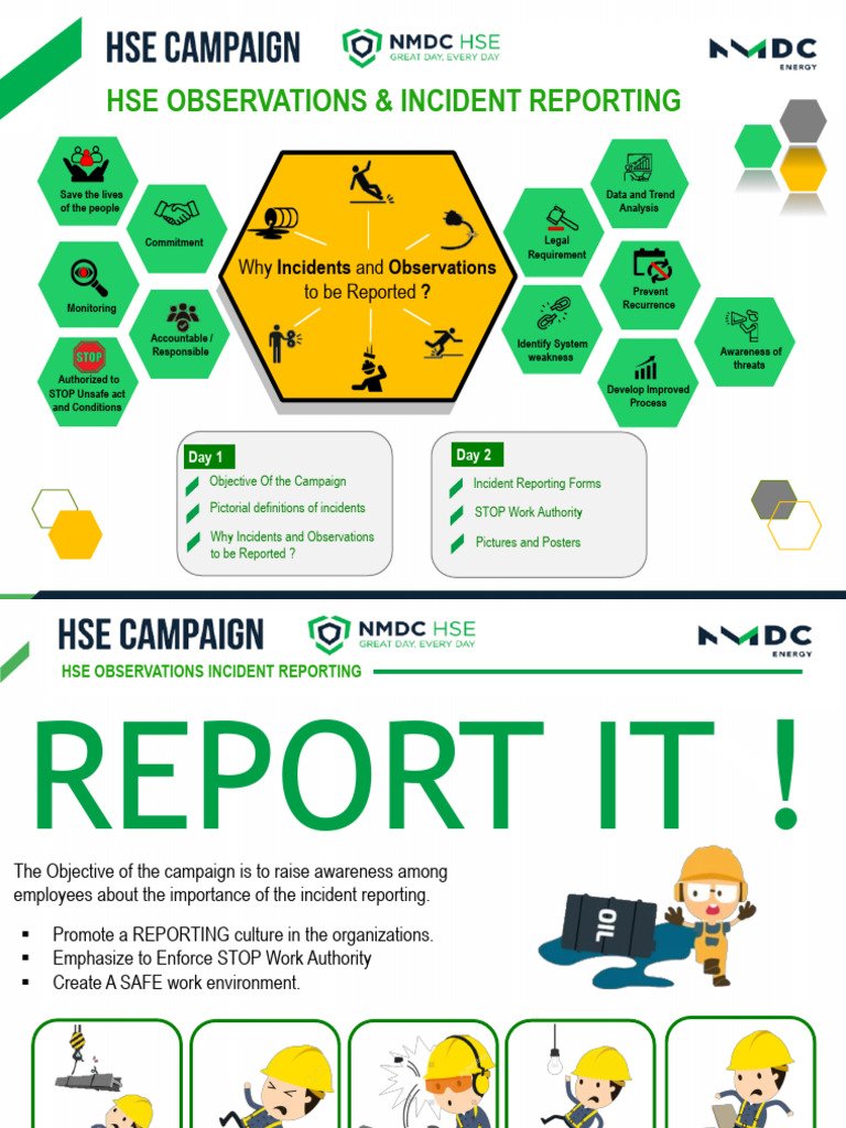 HSE Incident Reporting Guidelines | PDF | Occupational Safety And ...