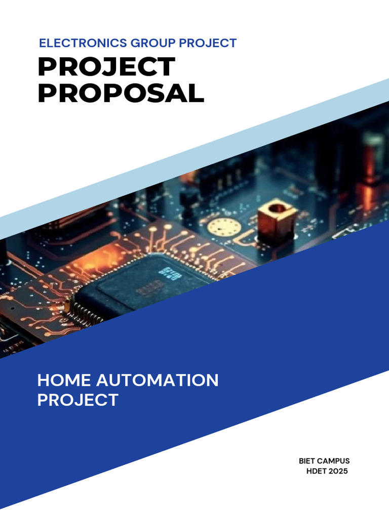 Project Proposal | PDF | Home Automation | Automation