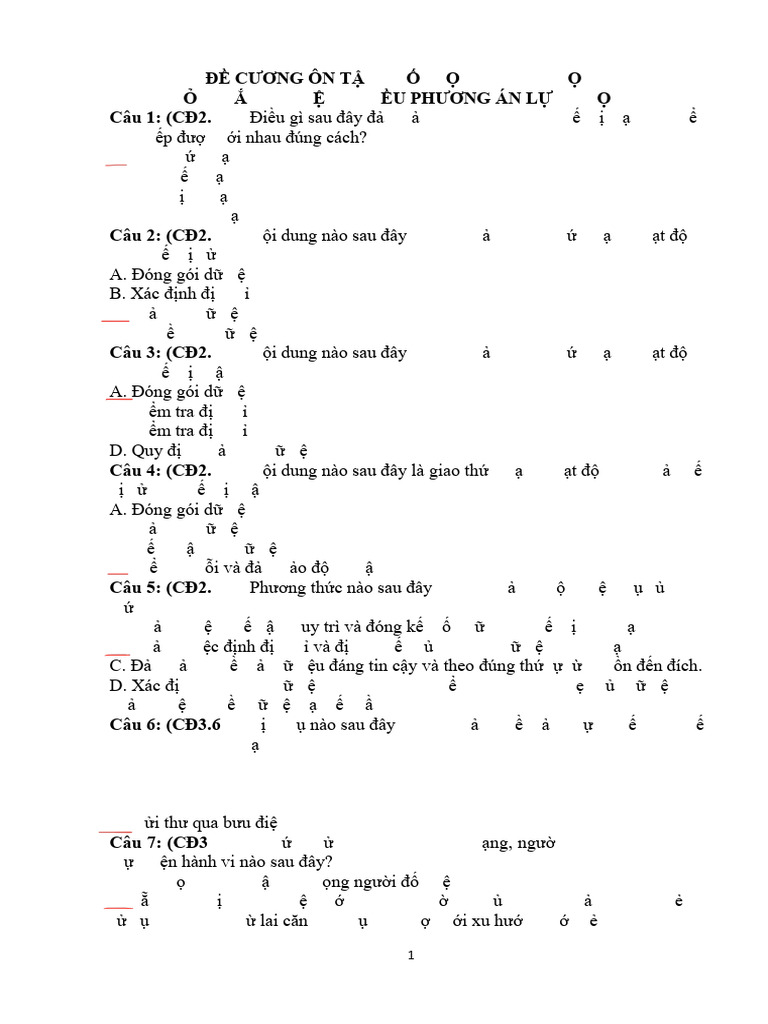 Đề Cương Ôn Tập CK1 Tin 12 | PDF