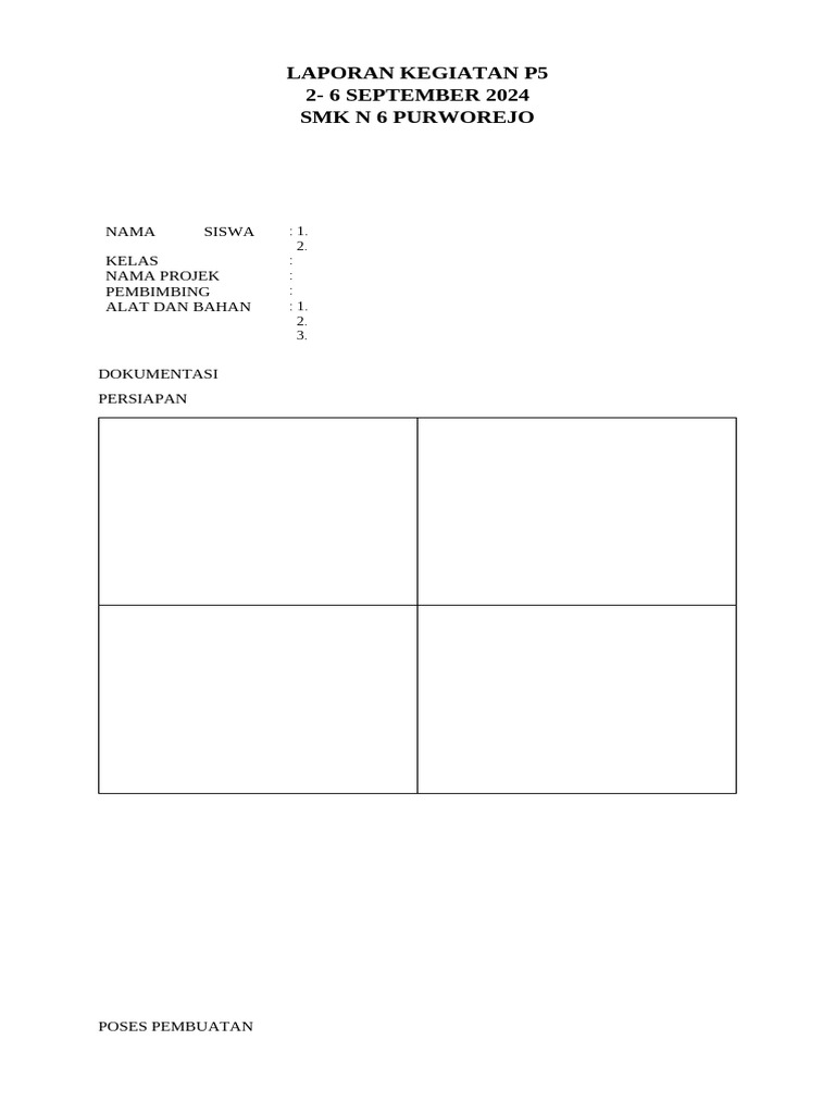 Laporan Kegiatan P5 | PDF