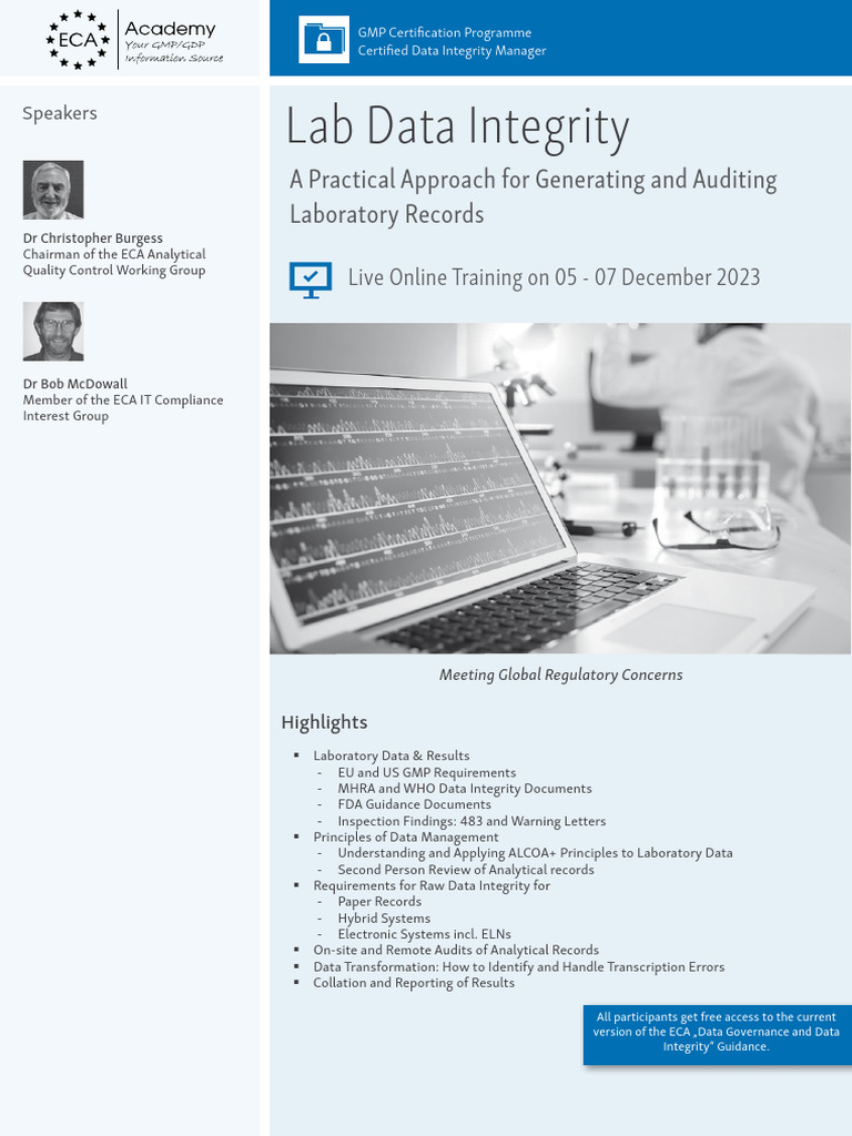 ECA-Lab-Data-Integrity-LOT-v2 | PDF | Audit