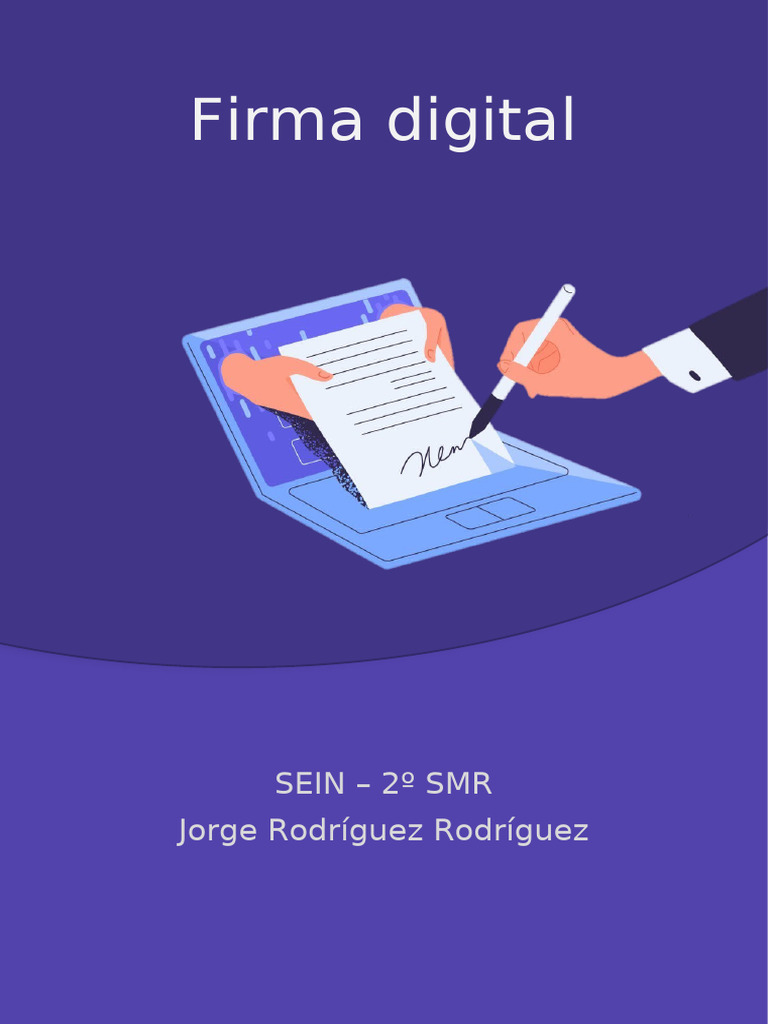 Firma Digital | PDF | Criptografía de clave pública | Clave (criptografía)