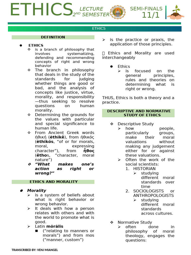 ETHICS | PDF | Morality