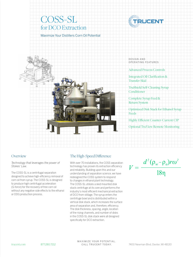 COSS-SL For DCO Extraction - Brochure | PDF