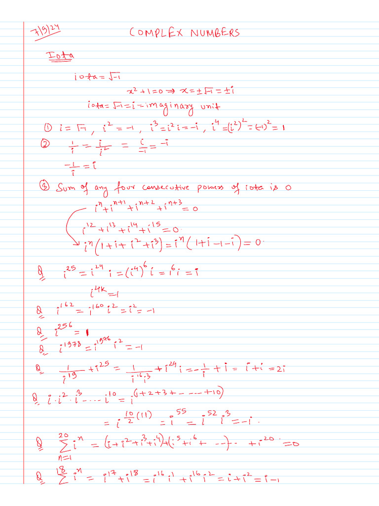 Complex Numbers | PDF