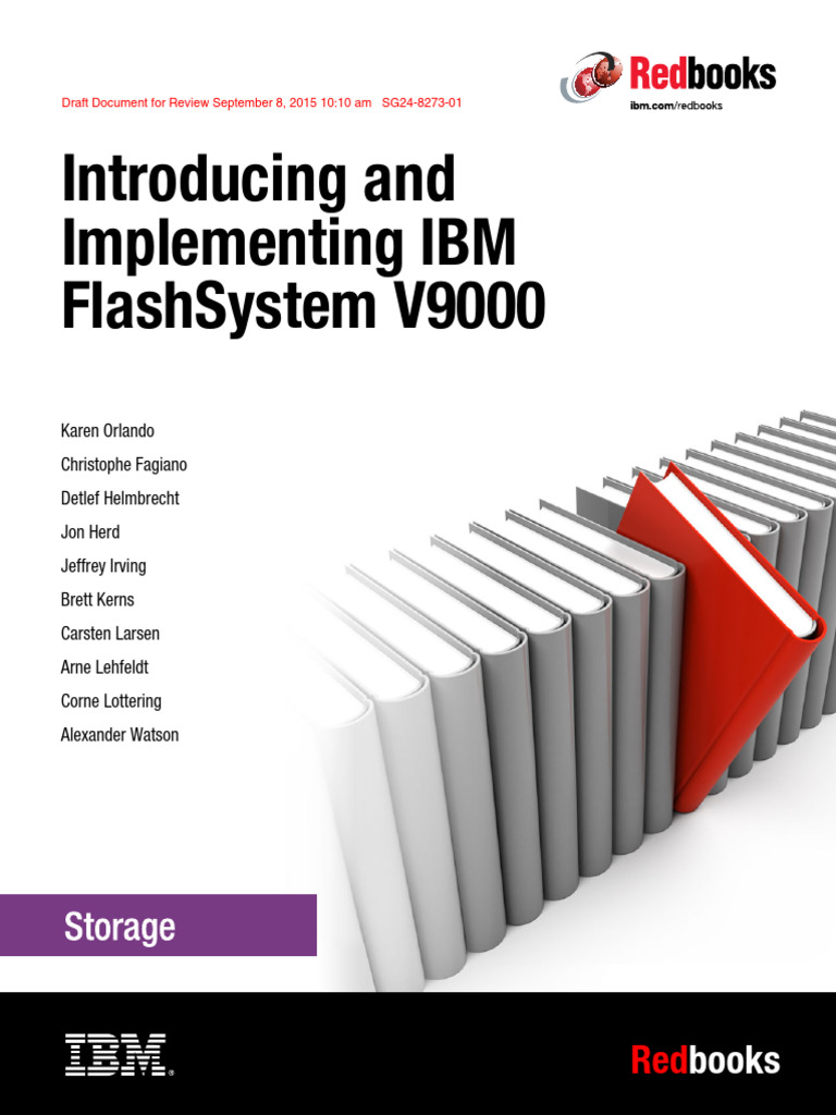 Introducing and Implementing IBM FlashSystemV9000 Sg248273 | PDF | Information Technology ...