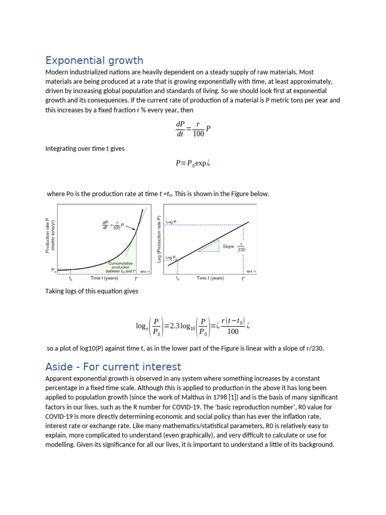 exponential+growth | PDF | Logistic Function | Logarithm