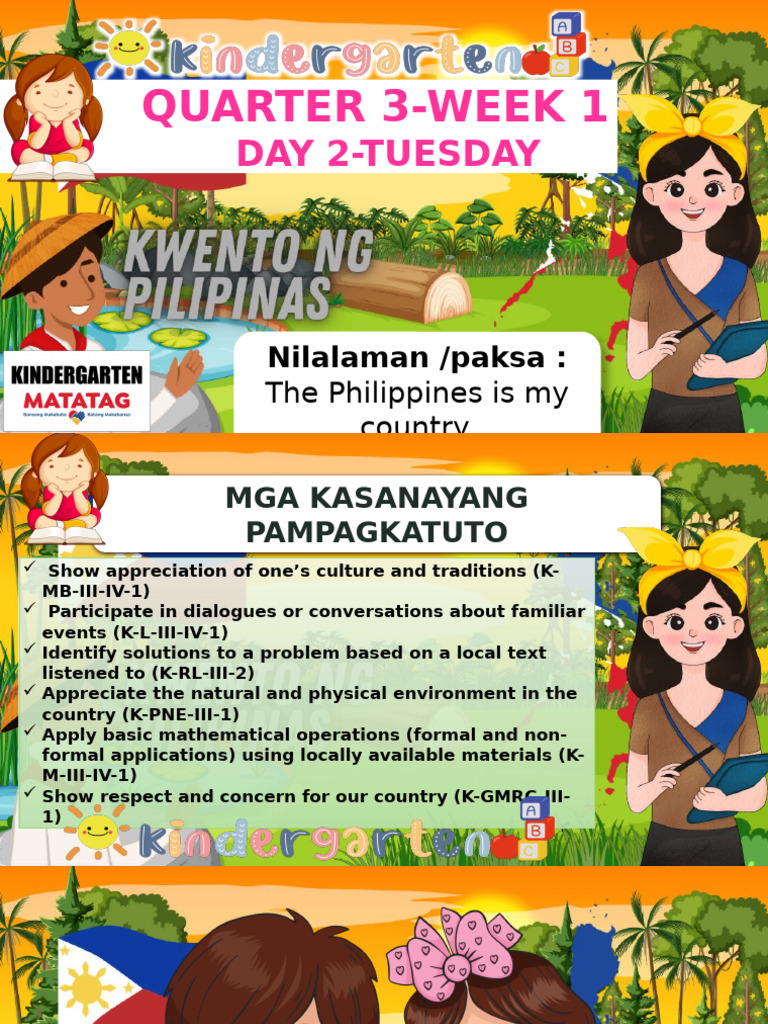 Day 2-Kinder PPT q3 Week 1 Matatag | PDF