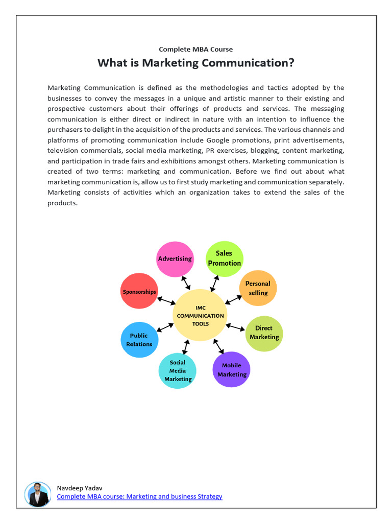 013 Marketing Communication | PDF | Marketing Communications | Marketing