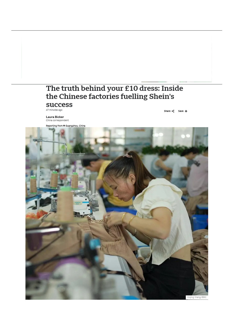 Shein - Inside The Chinese Factories Fuelling The Company's Success ...