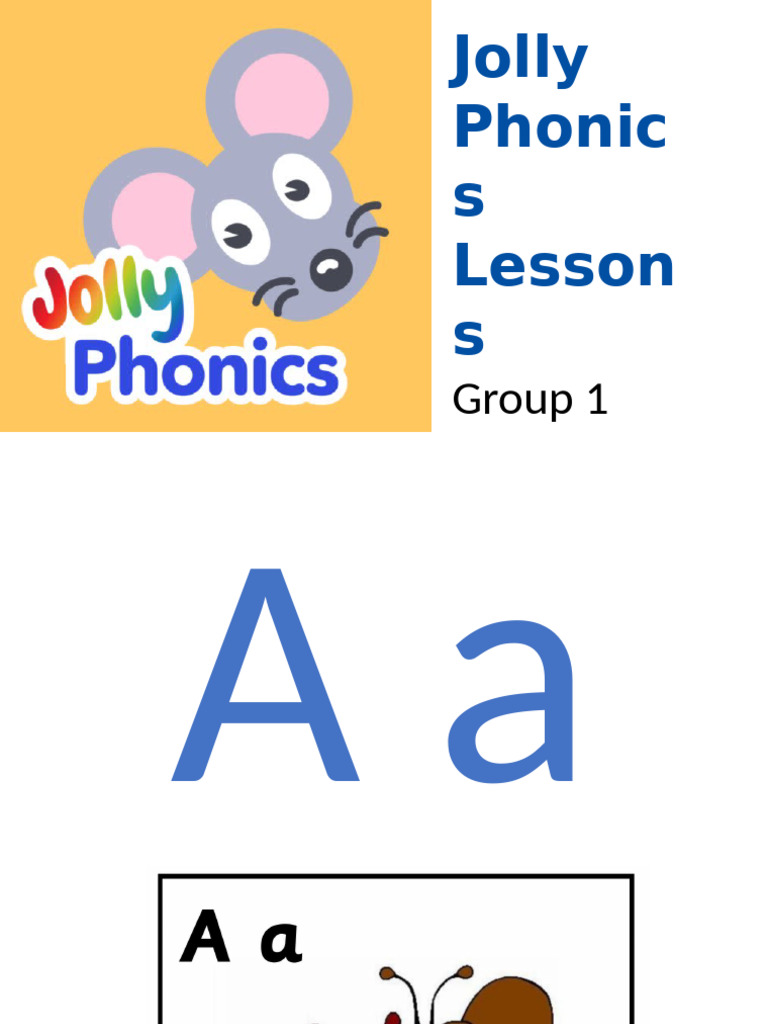 Jolly Phonics Group 1 Lessons Guide | PDF