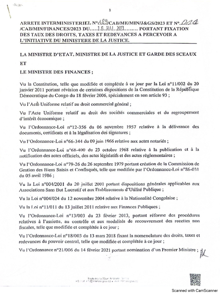 Arrete Interministeriel n189 | PDF