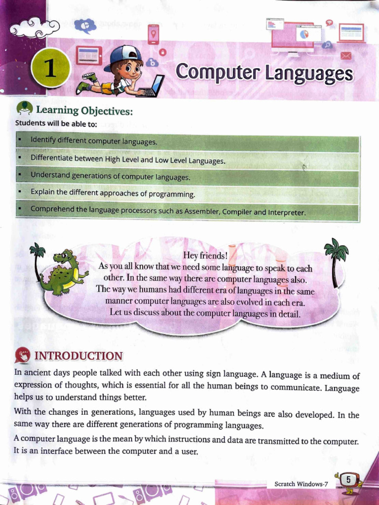 Grade 7 Chapter 1 - Computer Languages | PDF