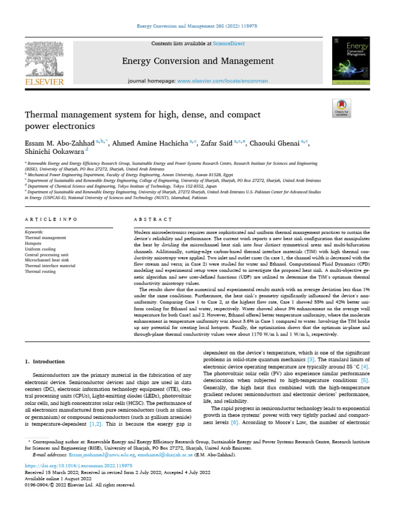 Optimized Thermal Management for Power Electronics | PDF ...