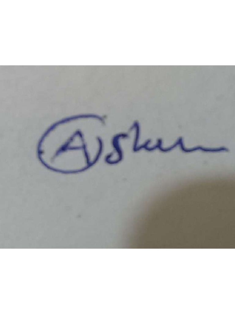ashu sign | PDF