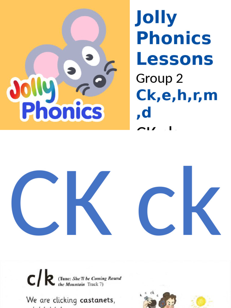 jolly phonices group 2 letter ck - blending | PDF