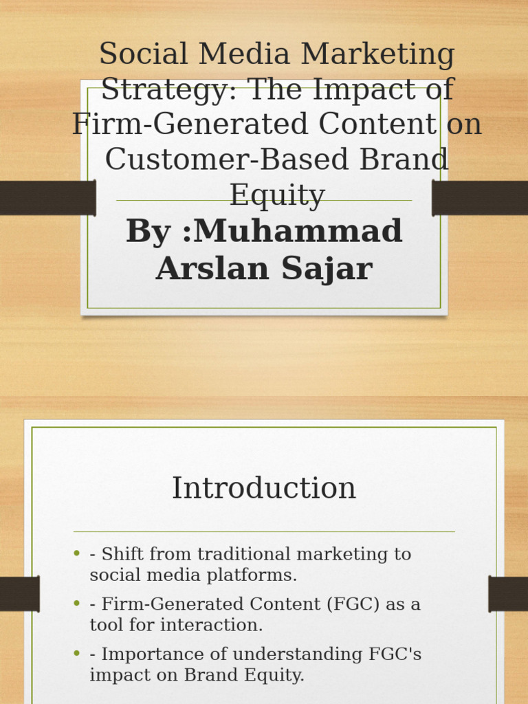 Social Media's Role in Brand Equity | PDF