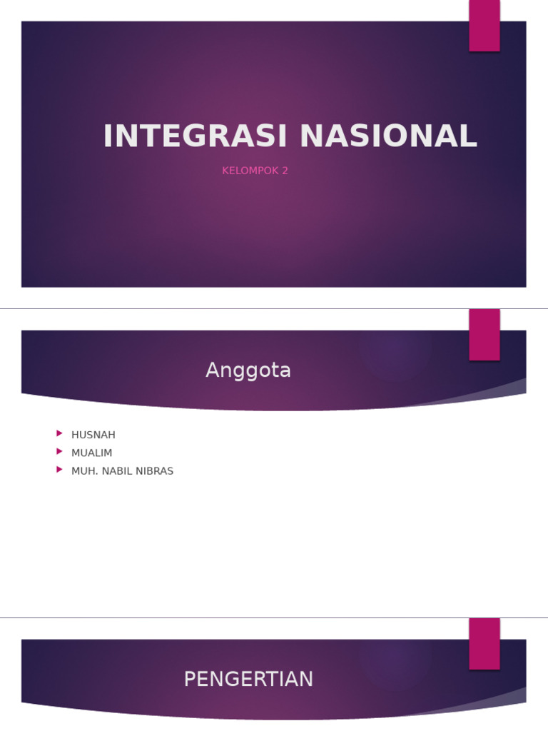PPT INTEGRASI NASIONAL | PDF