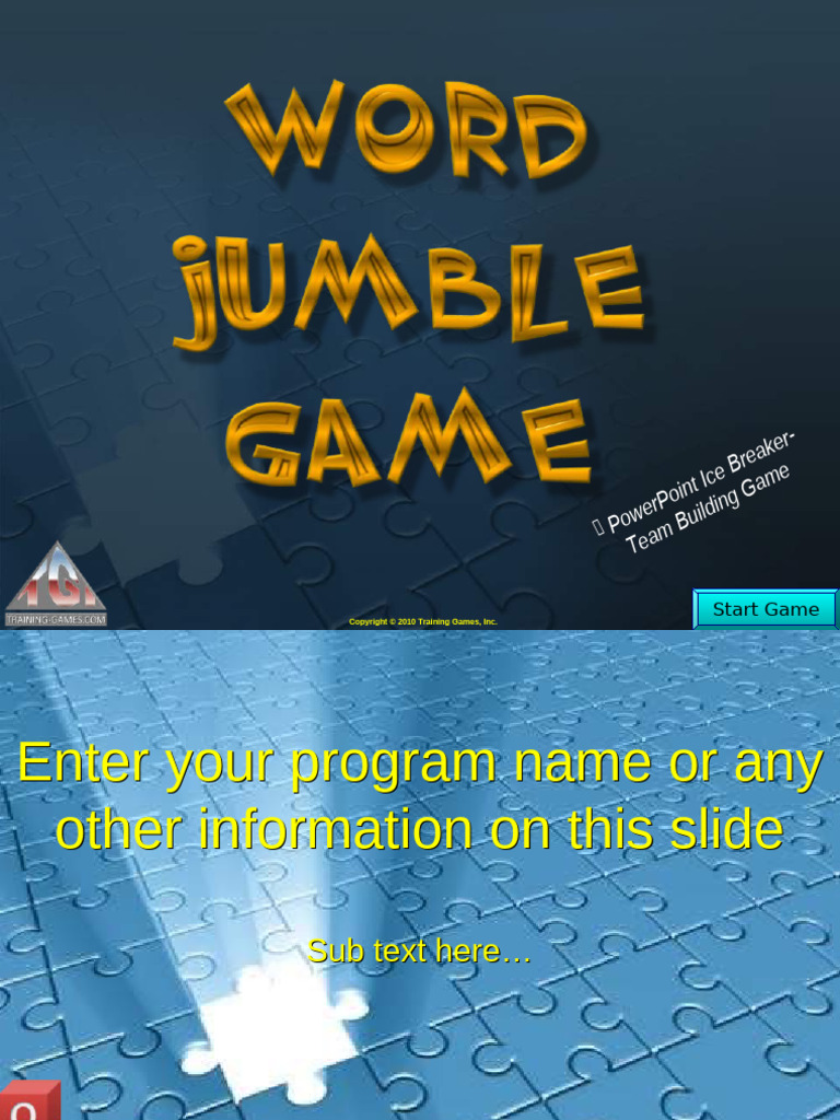 IB TBWordJumbleGame | PDF